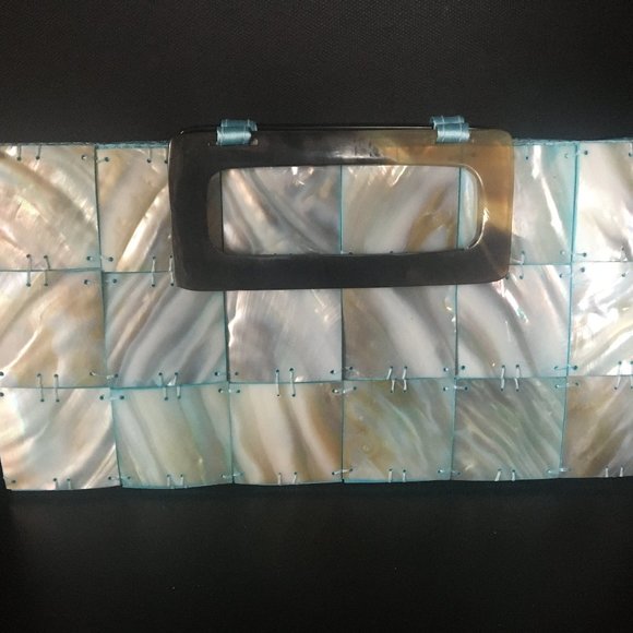 Butterfly | Bags | Vtg Abalone Shell Butterfly Brand Clutch Purse ...